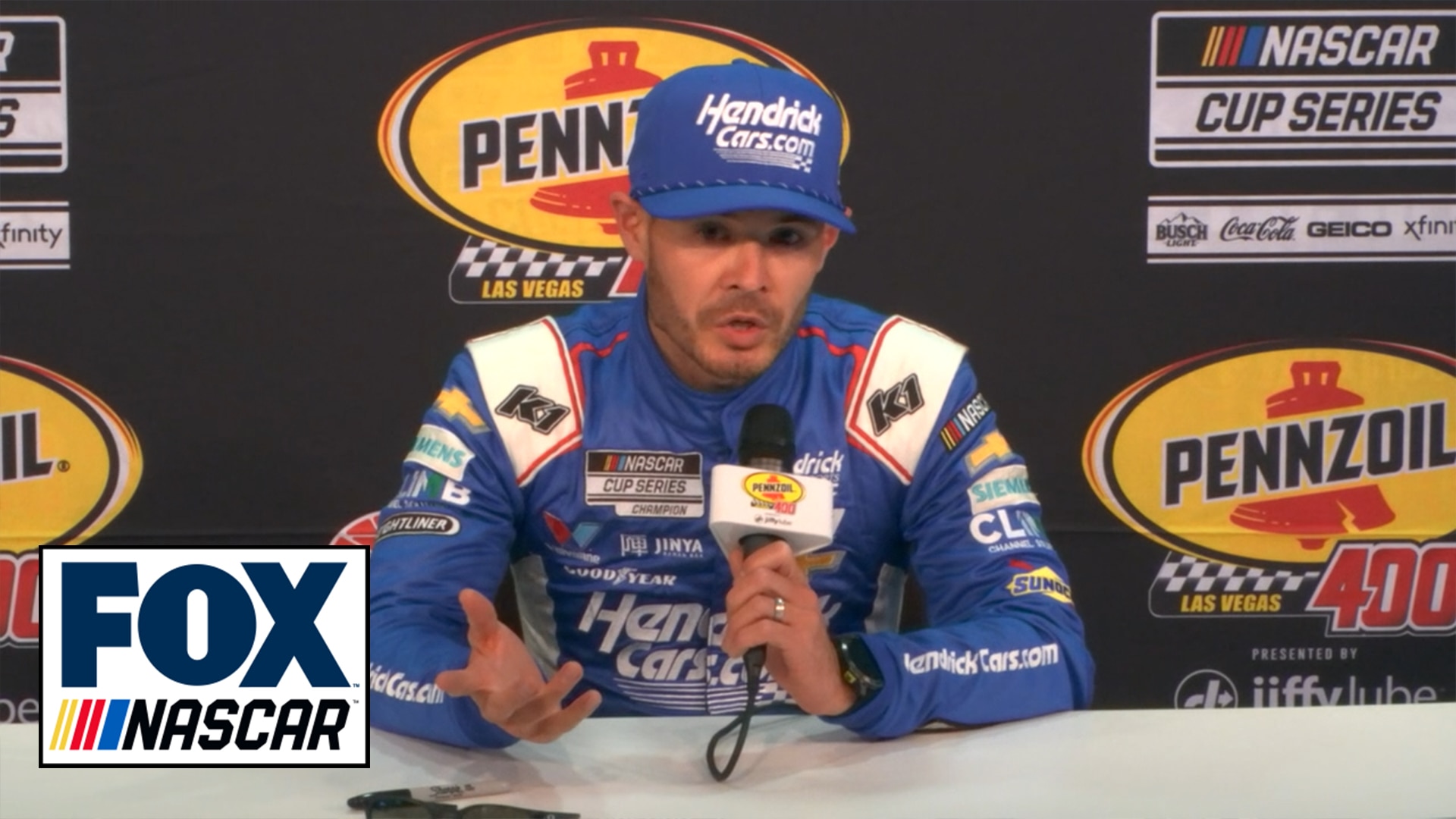 Kyle Larson on what he expected heading into Las Vegas | NASCAR on FOX ...