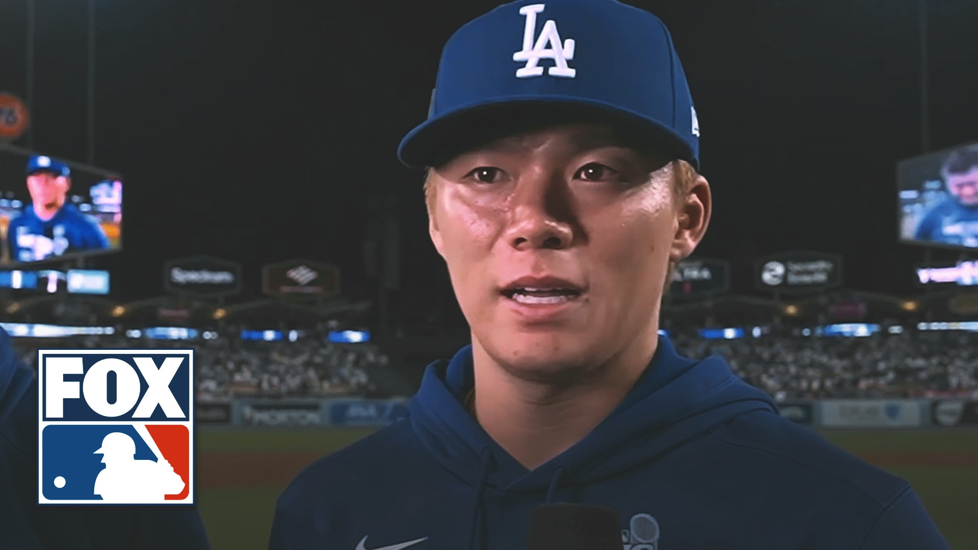 Yoshinobu Yamamoto speaks on Dodgers’ Game 2 win over Yankees | MLB on ...