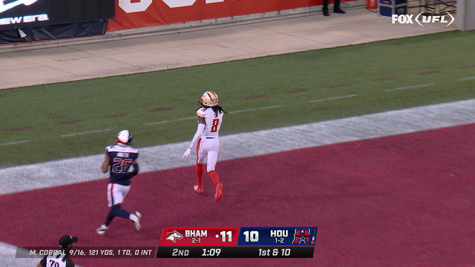 Matt Corral hits Deon Cain on a 50-yard TD pass as Stallions take lead ...