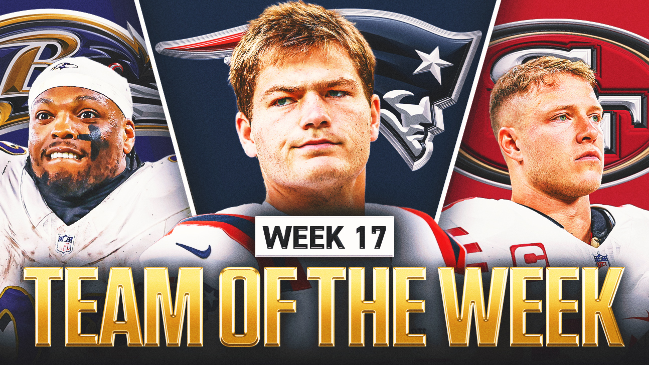 NFL Week 17 Team of the Week: Drake Maye and Derrick Henry Dominate In ...