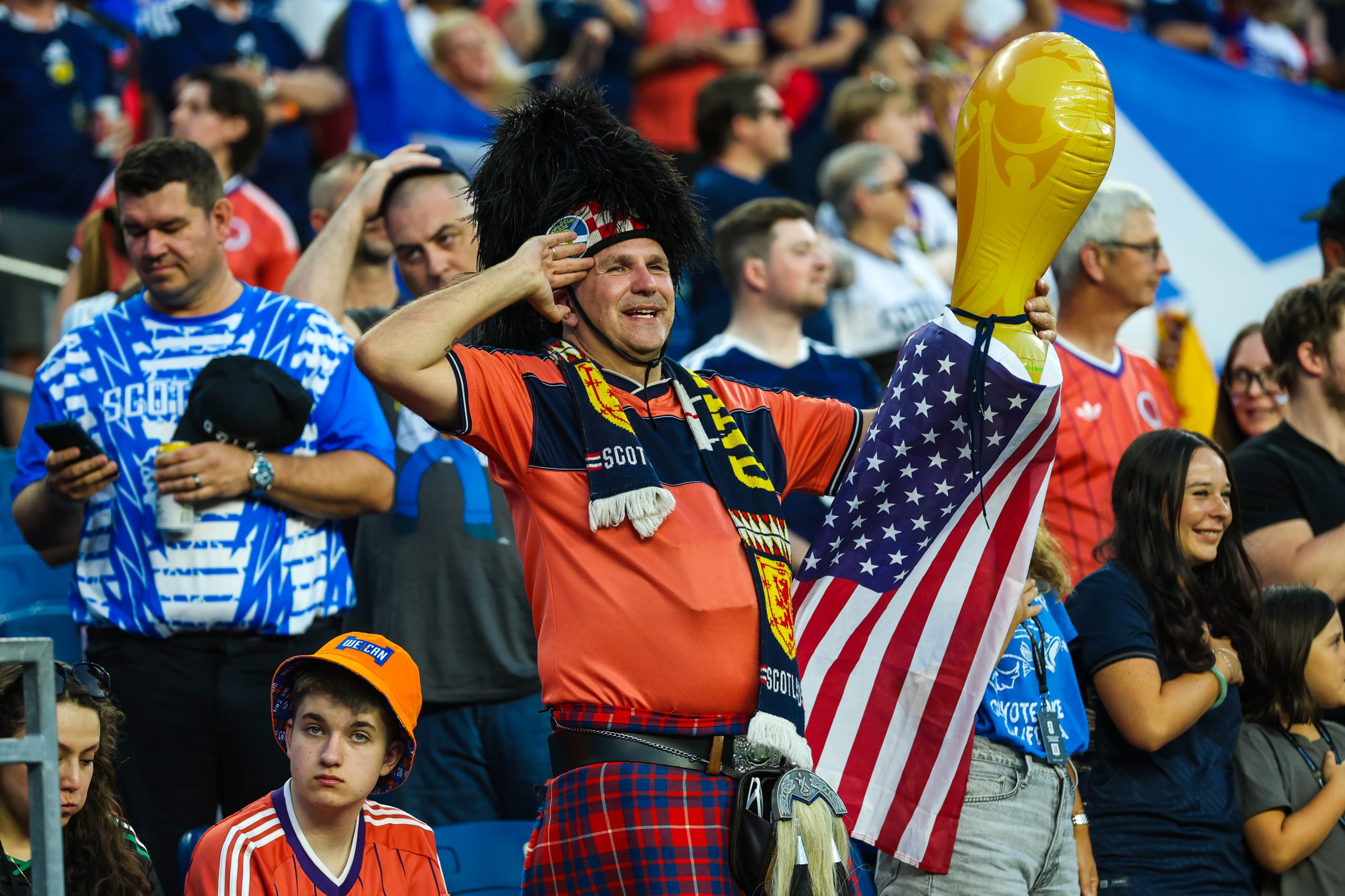 Scotland Fans Celebrated Historic World Cup Win In The Most American ...